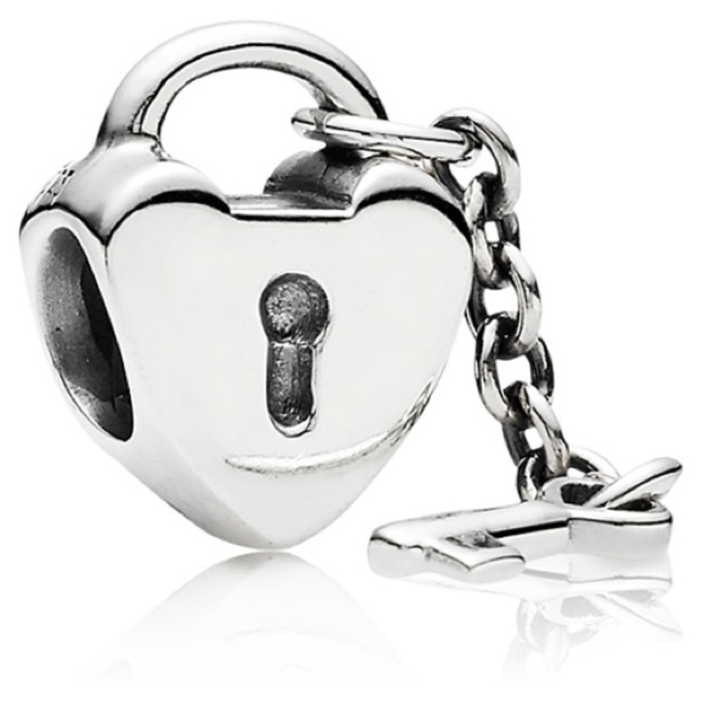 Authentic Pandora Key To My Heart Dangling Charm - Gem